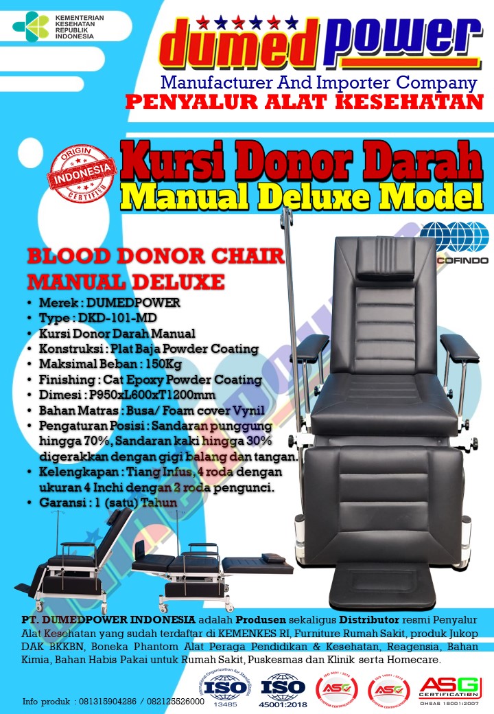 Jual Kursi Donor Darah Manual Deluxe DKD-101-MD Terbaru - PT ...